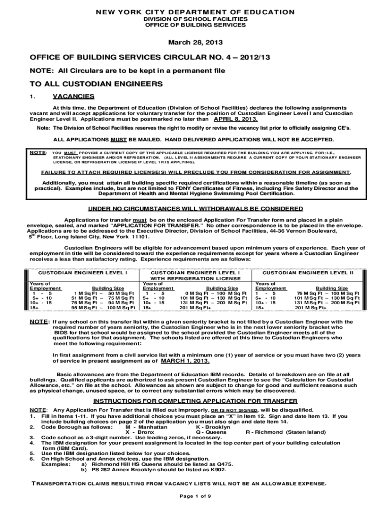 Fillable Online Forms and Checklists:Facilities Planning:NYSED Fax ...