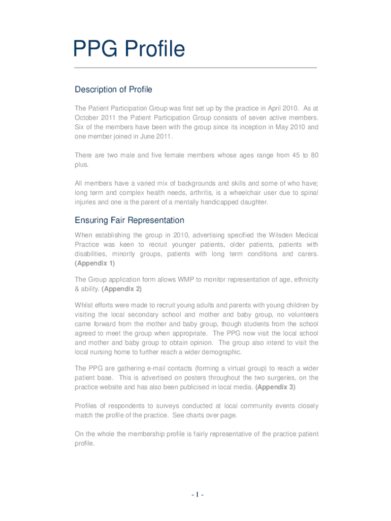 Fillable Online What is the structure of the Patient Participation ...