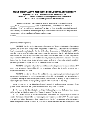 Fillable Online Confidential Disclosure or Non-Disclosure Agreements ...