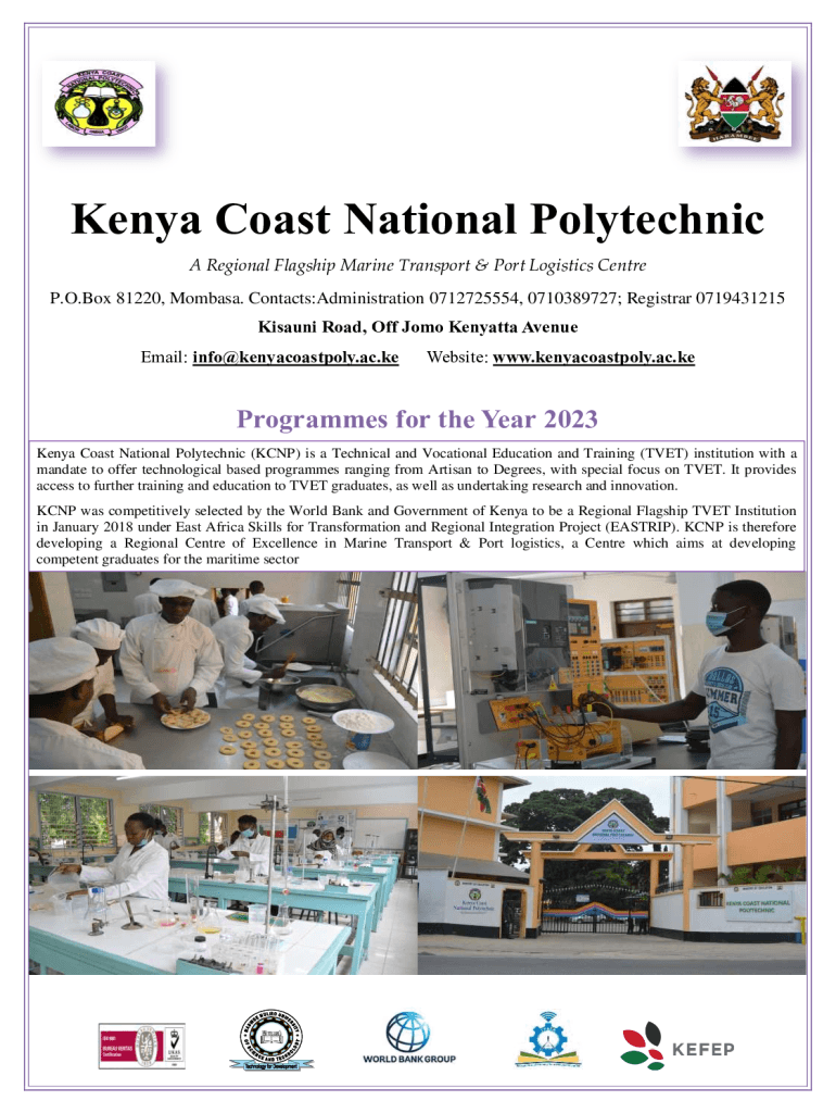 Fillable Online Kenya Poly to build marine, logistics hub in Kwale Fax ...