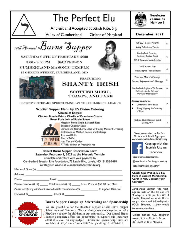 Fillable Online Ancient and Accepted Scottish Rite - Valley of South ...