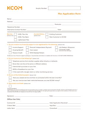 Fillable Online Flex Application Form Fax Email Print - pdfFiller