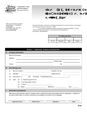 Fillable Online Application - Used Oil Burner Permit.pdf Fax Email ...
