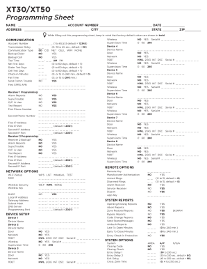 Fillable Online User's Guide XT30/XT50 - Habitec Security Fax Email ...