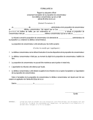 Remplissable En Ligne Formulaires de la Loi sur la faillite et l ...