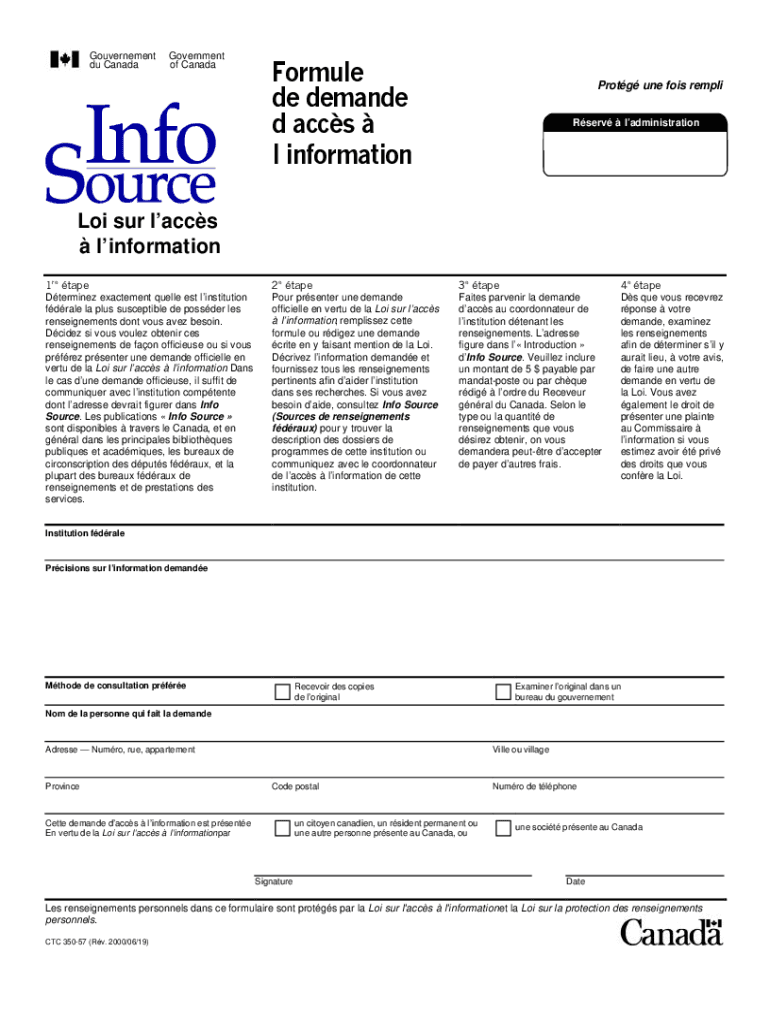 Remplissable En Ligne Formule de demande daccslinformation. Dterminez exactement quelle est ...