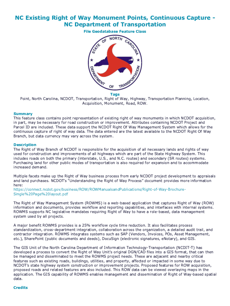 Fillable Online Right of Way Forms Fax Email Print - pdfFiller