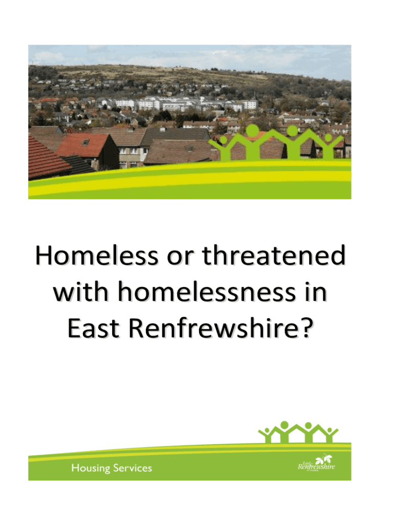Fillable Online How to make a homeless application in East Renfrewshire ...