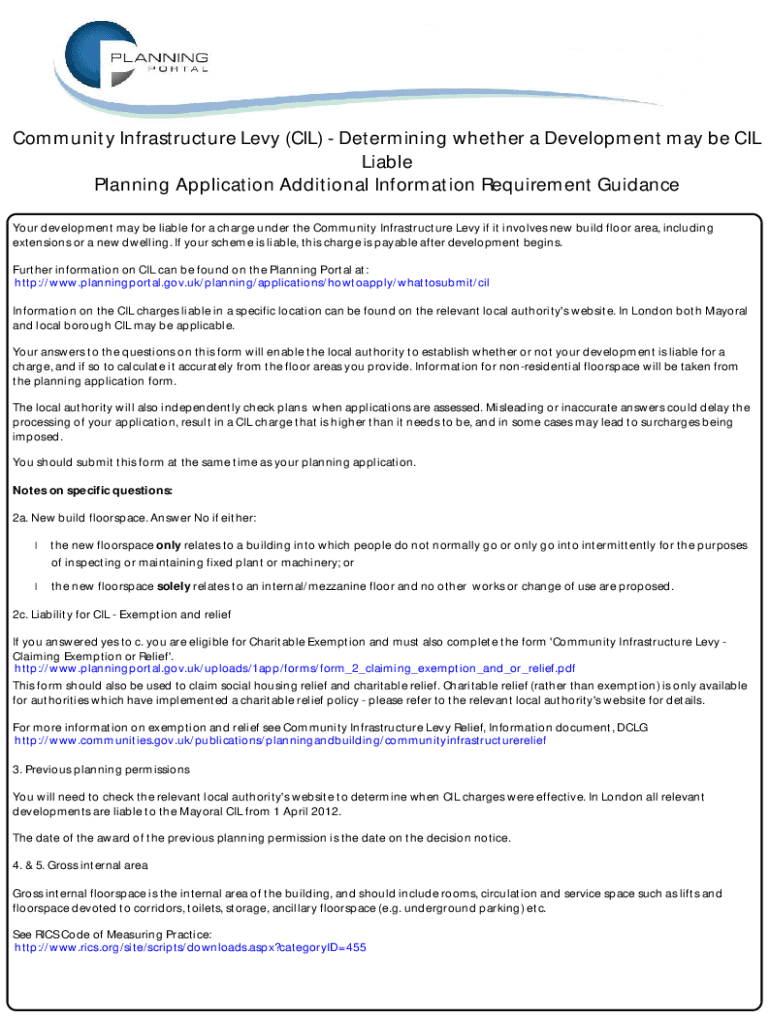 Fillable Online dacorum gov What development is CIL liable and how is ...