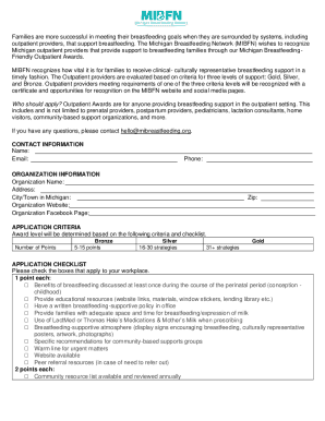 Fillable Online BREASTFEEDING & LEAD EXPOSURE - State of Michigan Fax ...