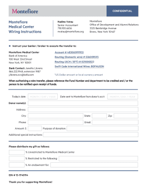 Fillable Online Montefiore Medical Center Securities Donation Form Fax ...
