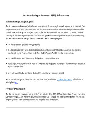 Fillable Online Full DPIA Template Jan 19 - WhatDoTheyKnow Fax Email ...