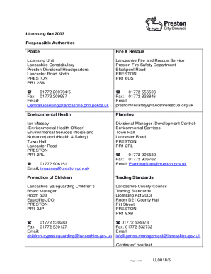 Fillable Online Statement of Licensing Policy - 2021 - 2026 Licensing ...