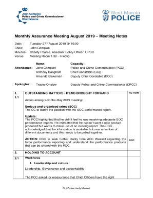 Fillable Online OUTSTANDING MATTERS / ITEMS BROUGHT FORWARD Fax Email ...