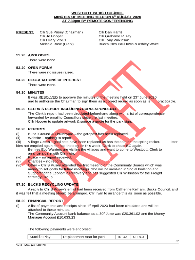 Cllr Jo HooperCllr Grahame Pusey Doc Template | pdfFiller