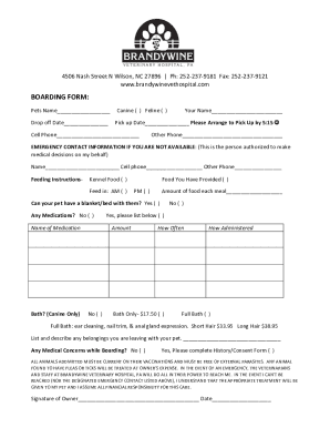 Fillable Online Boarding Form-2.docx Fax Email Print - pdfFiller