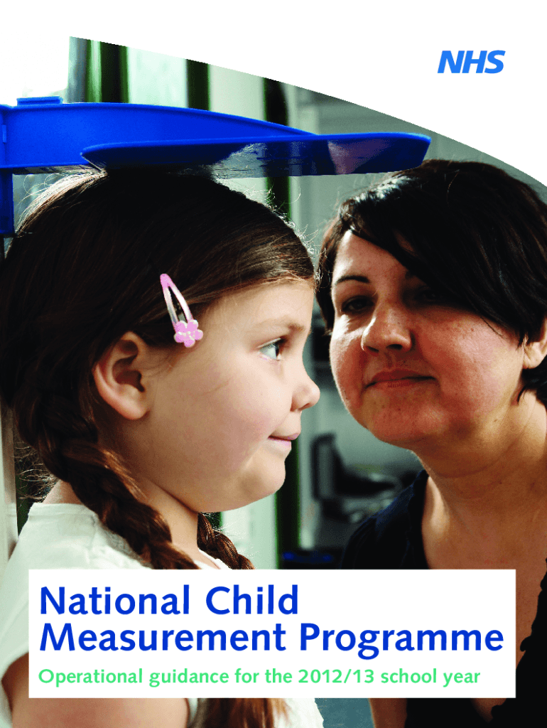 Fillable Online Scoping the impact of the national child measurement ...