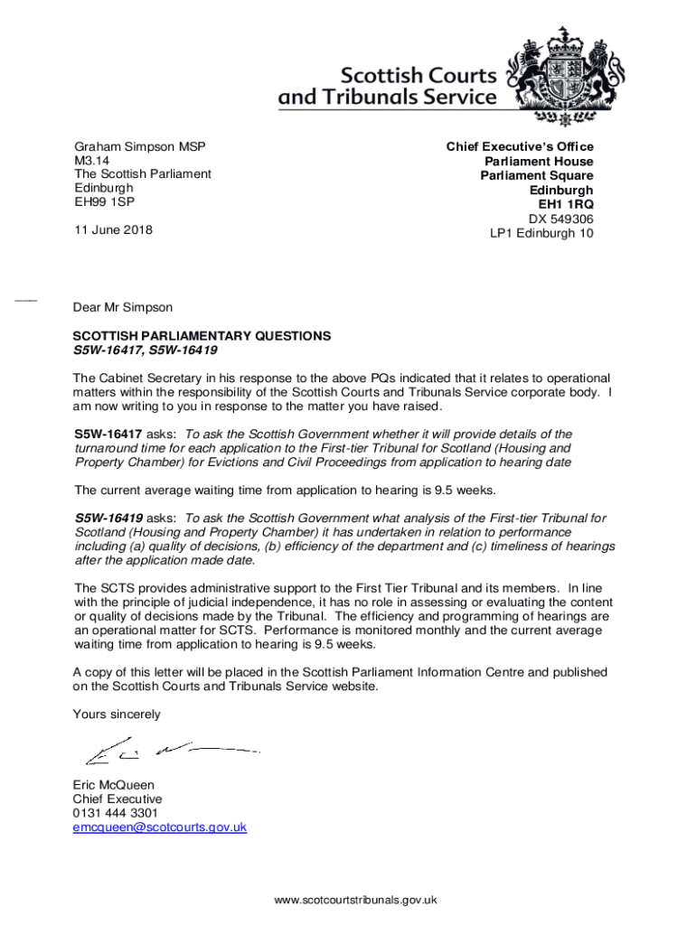 Fillable Online Processing Times for Power of Attorney - Scottish ...