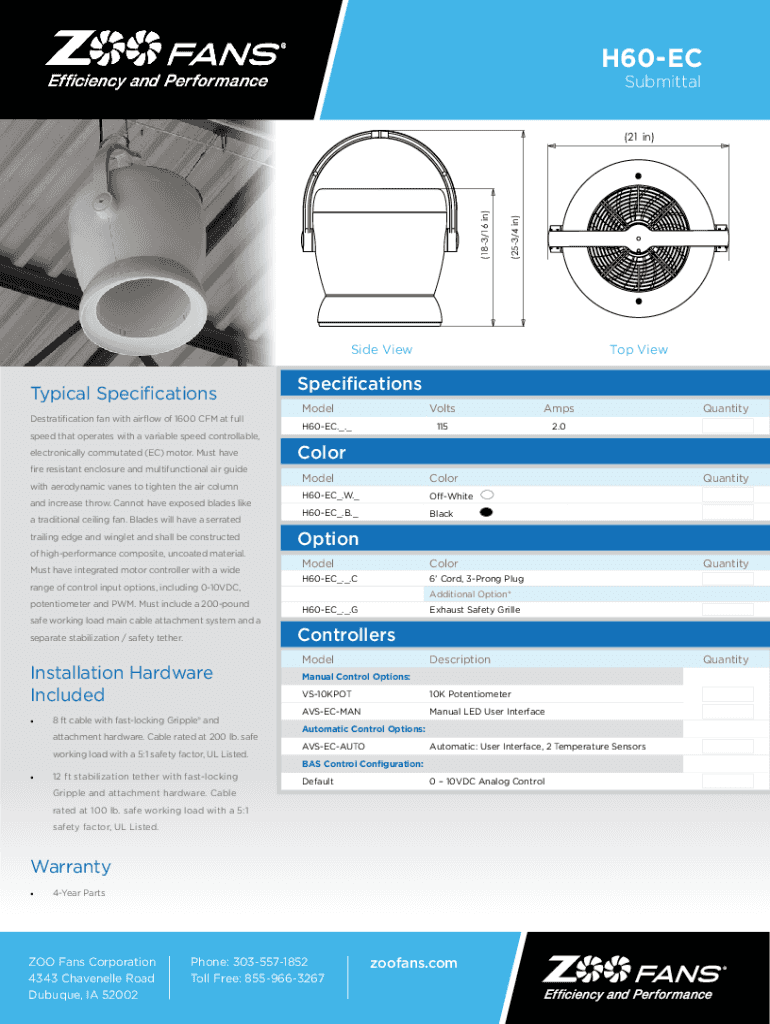 Fillable Online AFK-ECM Flange Fans w/IE5 EC Motors - Continental Fan ...