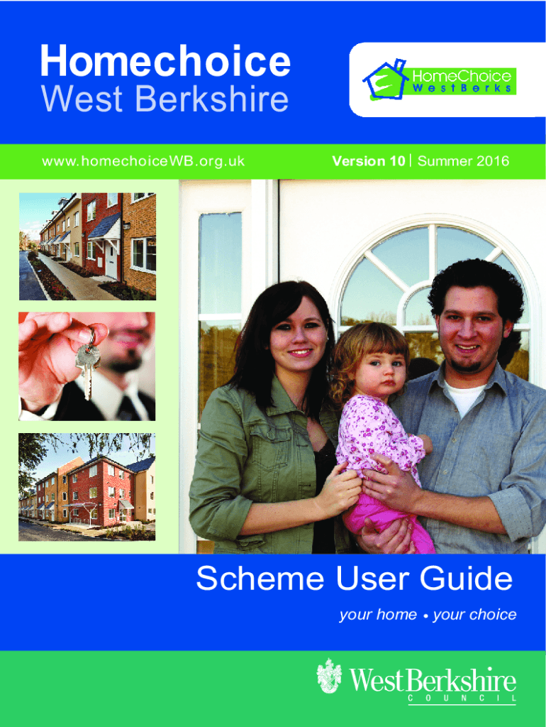Fillable Online Homechoice: the Housing Register - West Berkshire ...