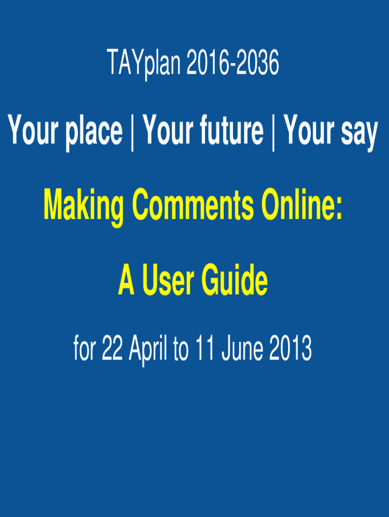 Fillable Online TAYplan Strategic Development Planning Authority Fax Email Print - pdfFiller