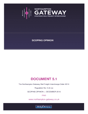 Fillable Online infrastructure planninginspectorate gov Concerns for ...