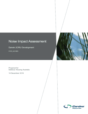 Fillable Online Noise Impact Assessment. Darwin 2CRU Development Fax ...