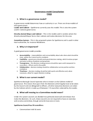 Fillable Online Board Governance Models: 5 Examples of the Most ...