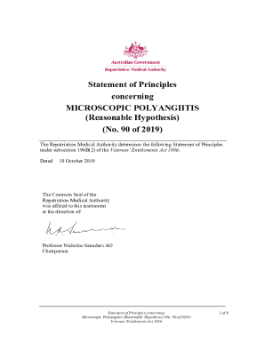 Fillable Online Statement of Principles concerning microscopic ...