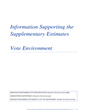 Fillable Online Supplement to the Estimates of Expenditure Budget ...