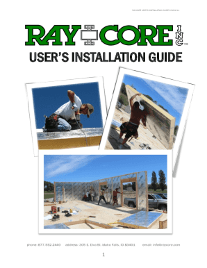 Fillable Online How to Build with RAYCORE Structural Insulated ...
