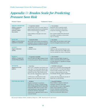 Braden Scale Scoring - Fill Online, Printable, Fillable, Blank | pdfFiller