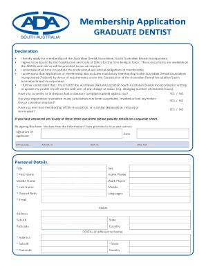 Fillable Online APPLICATION FORM - Graduate Membership - StudyLib Fax ...