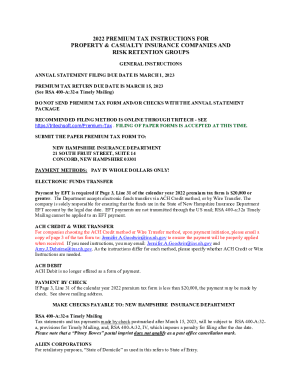 Fillable Online Insurance Premium Tax Forms - h t t p : / / t a x . n v ...