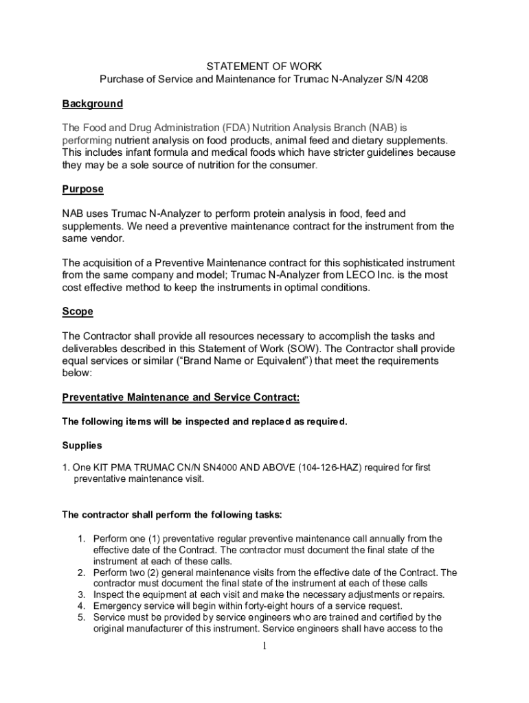 Fillable Online CP 7321.005, NLEA, Nutrient Sample Analysis, and ...