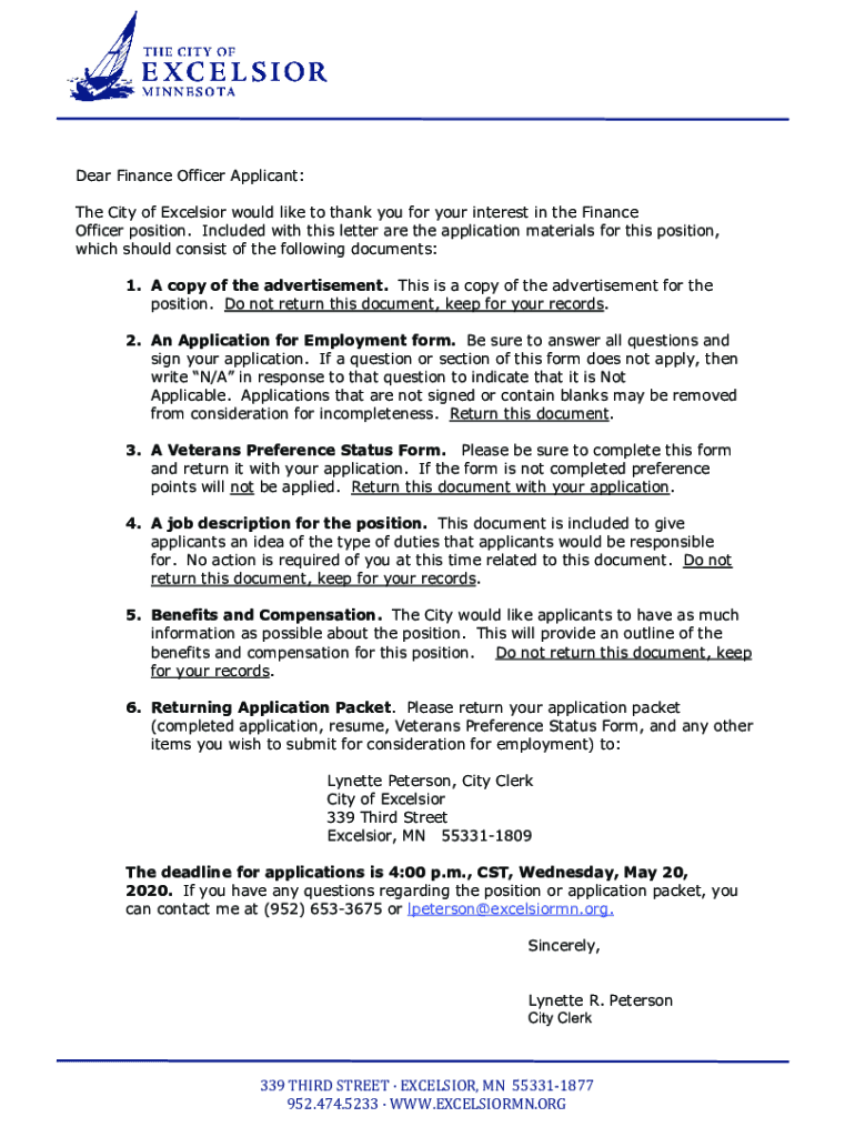 Fillable Online Finance Officer Cover Letter Samples and Templates Fax ...