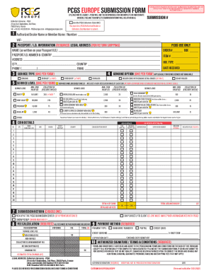 Fillable Online PCGS EUROPE BANKNOTESUBMISSION FORM Fax Email Print ...