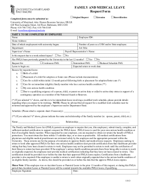 Fillable Online FAMILY AND MEDICAL LEAVE Request Form Fax Email Print ...