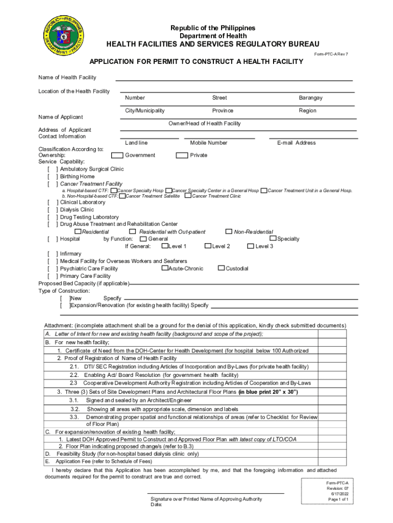 Fillable Online Form-PTC-A rev7 6172022 Fax Email Print - pdfFiller