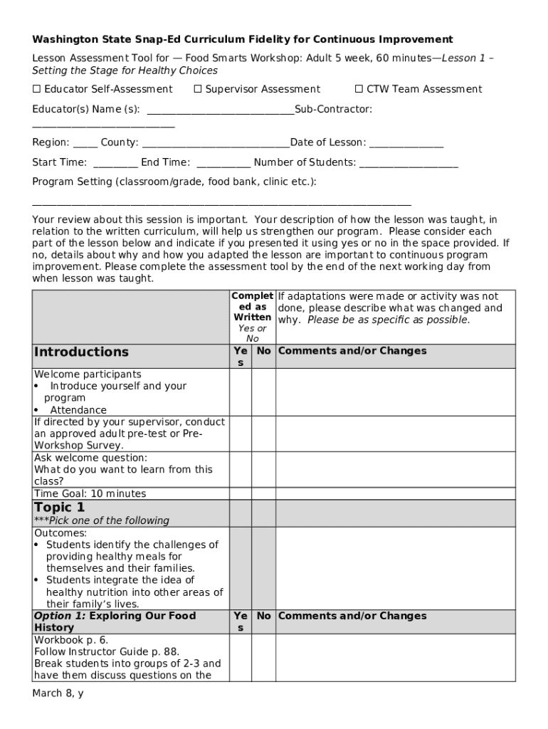 Supervisor Assessment Doc Template | pdfFiller