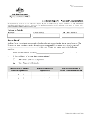 Fillable Online Condition Name - Alcohol Consumption. Questionnaires ...