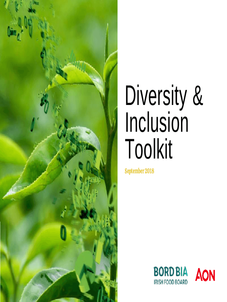 Fillable Online Diversity & Inclusion Toolkit - Bord Bia Fax Email ...