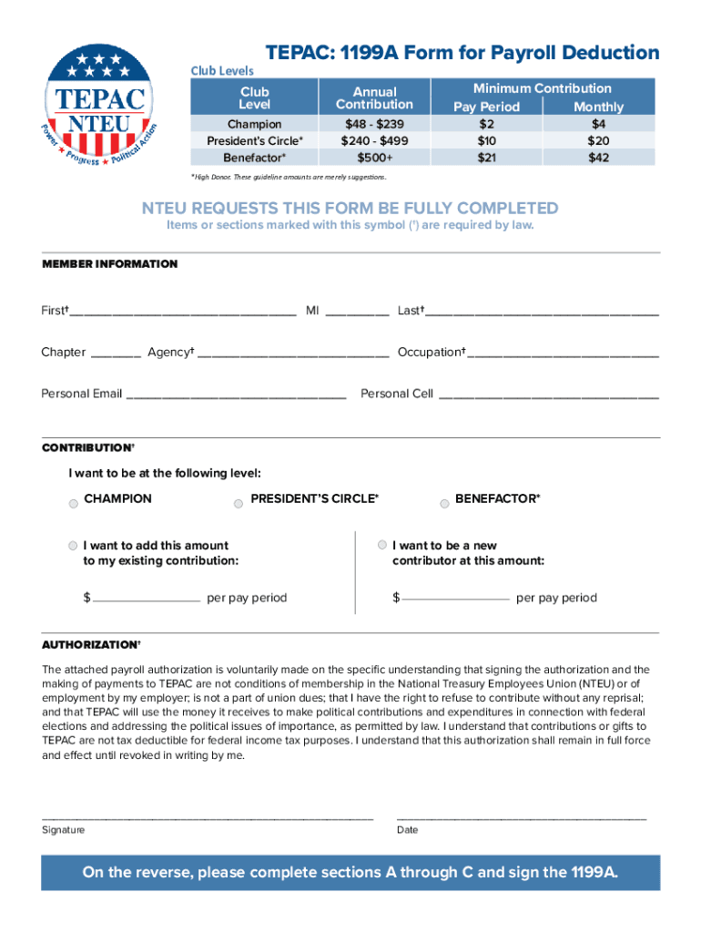 Fillable Online Standard Form 1199AFill Out and Use This PDF - FormsPal ...