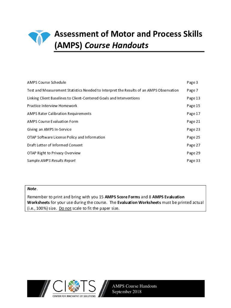 Fillable Online Amps Assessment Pdf - Fill Online, Printable, Fillable ...