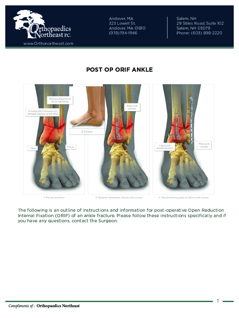 Fillable Online Rehabilitation Protocol for Ankle Fracture with ORIF Fax Email Print - pdfFiller