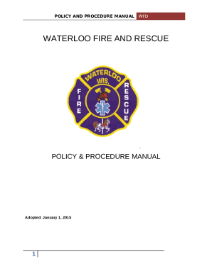 Waterloo Fire Rescue Services Doc Template | pdfFiller