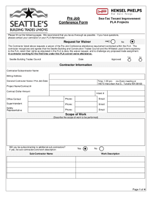 Fillable Online Project Labor Agreement BETWEEN Hensel Phelps Construction ... Fax Email Print ...