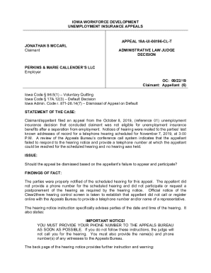 Fillable Online Unemployment Insurance Appeal Form 60-0169 Fax Email ...