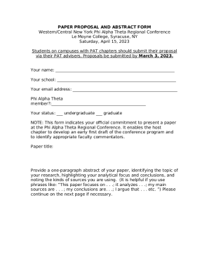 2023 Biennial Convention- Call for Papers Submission Doc Template ...