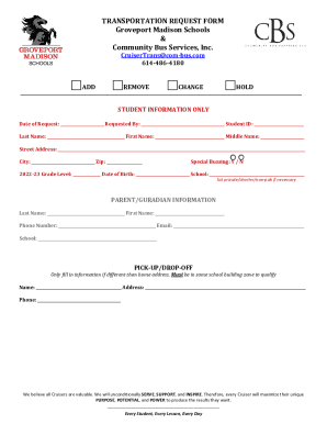 Fillable Online TRANSPORTATION REQUEST FORM ... - Amazon AWS Fax Email ...